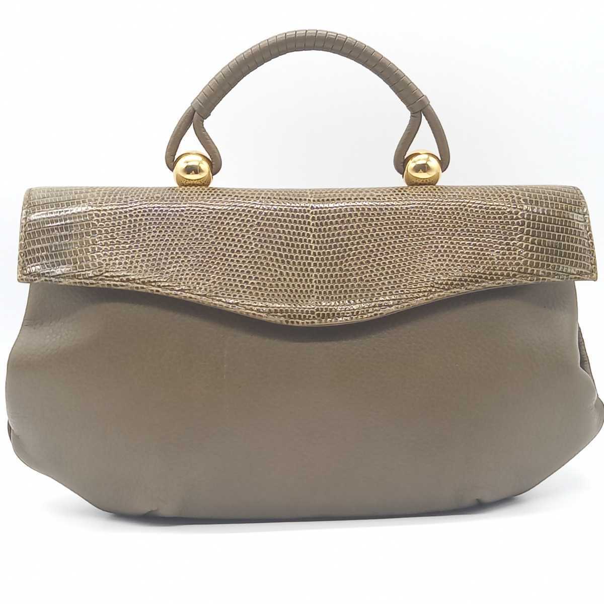 1円 濱野 LIZARD ハンドバッグ グリーン ゴールド GREEN HAMANO ハマノ フォーマル パーティ リザード トカゲ 蜥蜴 緑 皇室御用達(その他)｜売買されたオークション情報 ...