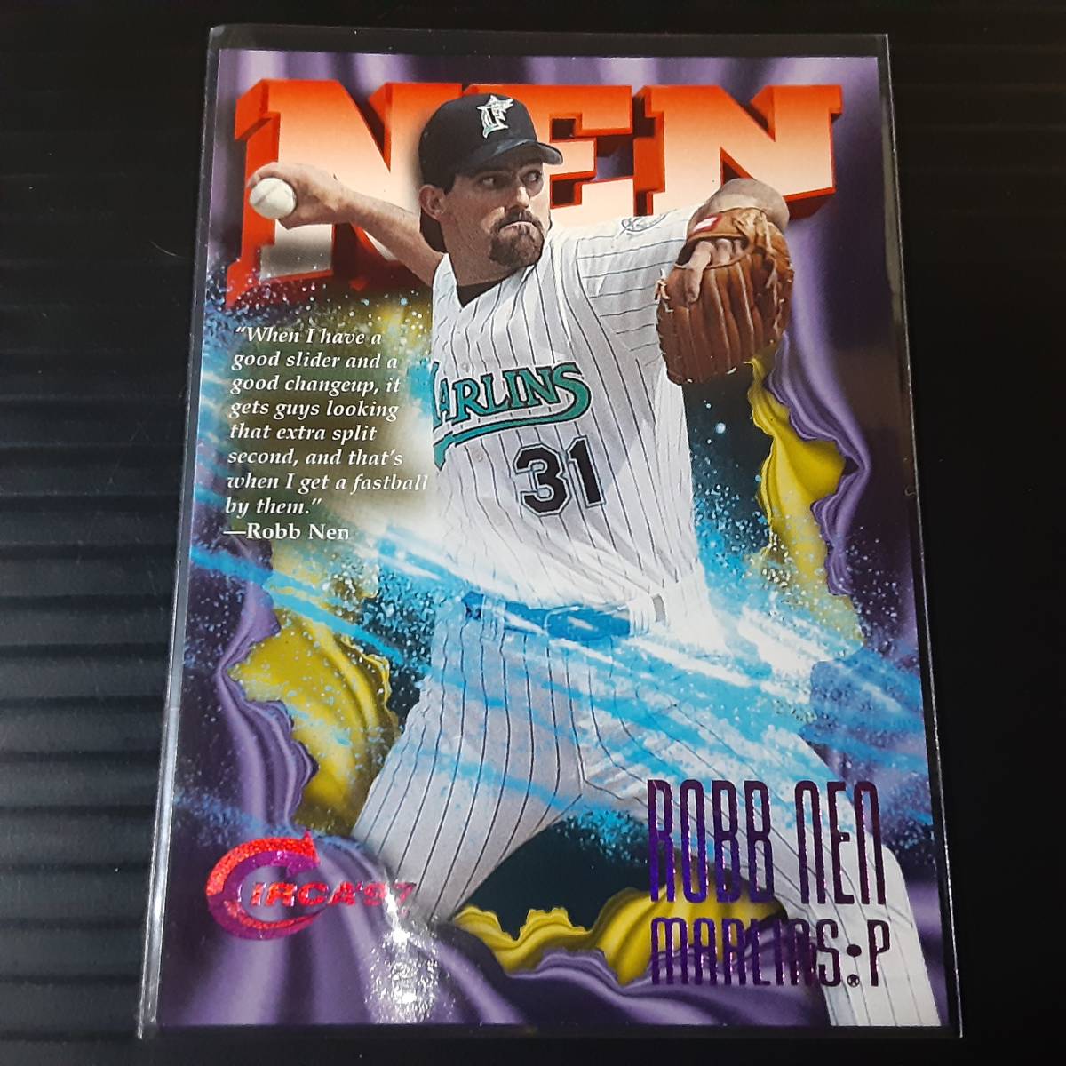 1997 Skybox Circa Robb Nen #151 Rave 123/150カード MLB card 野球カード MLB card ...
