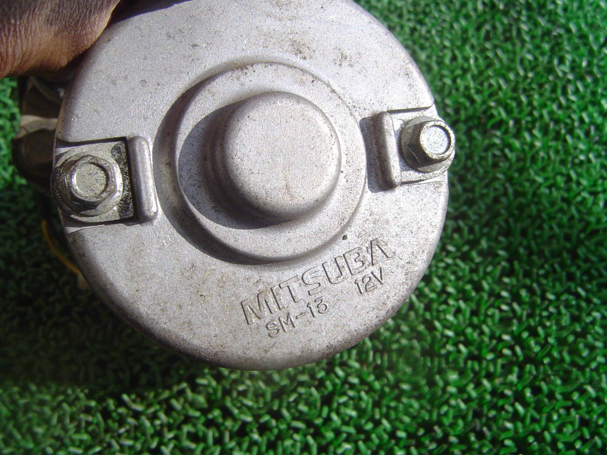 100 三菱 ミツビシ エンジン GM301 GM301L セルモーター ミツバ MITSUBA SM-13 ギヤ付きフライホイール(発動機 ...