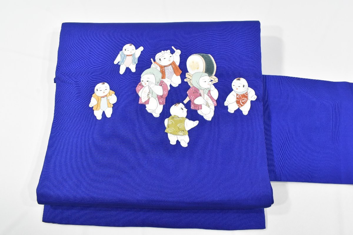 桜庭呉服店 名古屋帯 青色 御所人形 太鼓 手描き おしゃれ 帯丈364cm 着物屋 nc-8990(仕立て上がり)｜売買されたオークション情報、yahooの商品情報をアーカイブ公開 ...