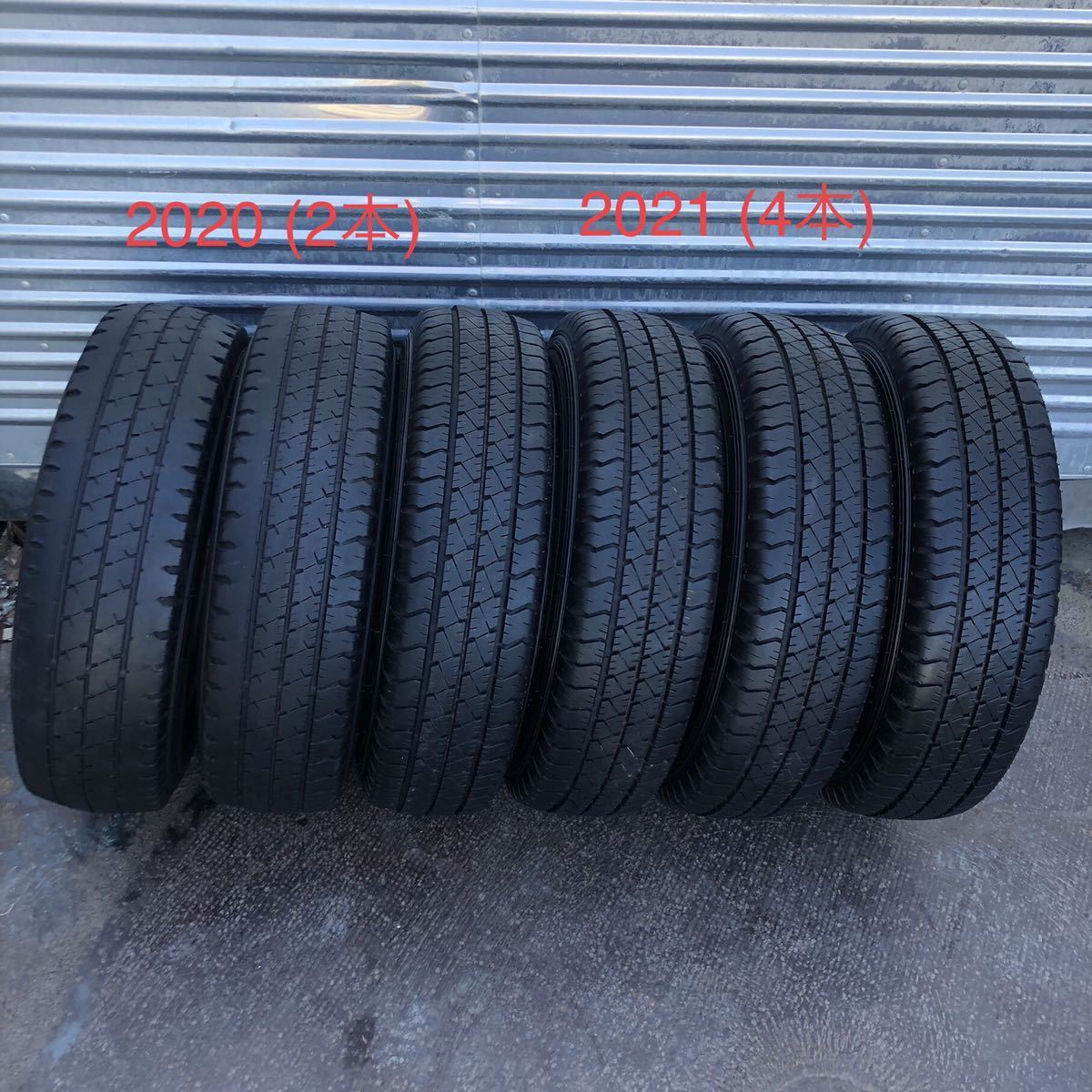 グッドイヤー 185/80R14 14 X 5J PCD 170 ハブ約131 ミリCARGO PRO 6本セット 2021 4本 2020 2本 ボルト穴内径約16mm FTYRES ...