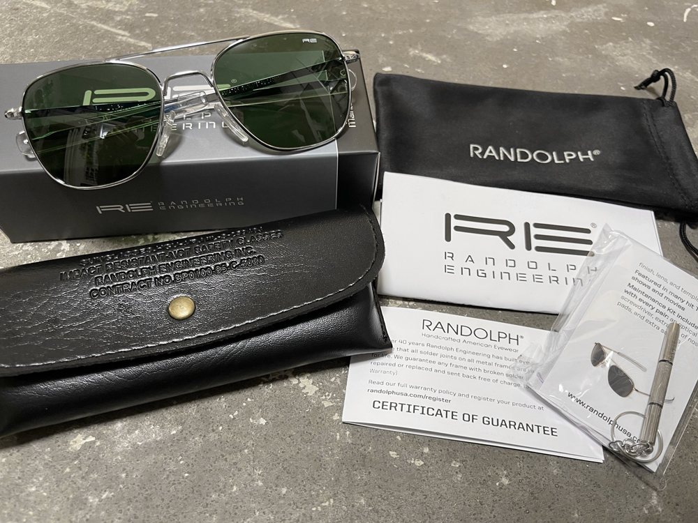 レア☆1990年代USA製デッド HGU-4/P Randolph Engineering ランドルフエンジニアリング ミリタリーアビエーターサングラス ビンテージ眼鏡 ビューティー、ヘルスケア