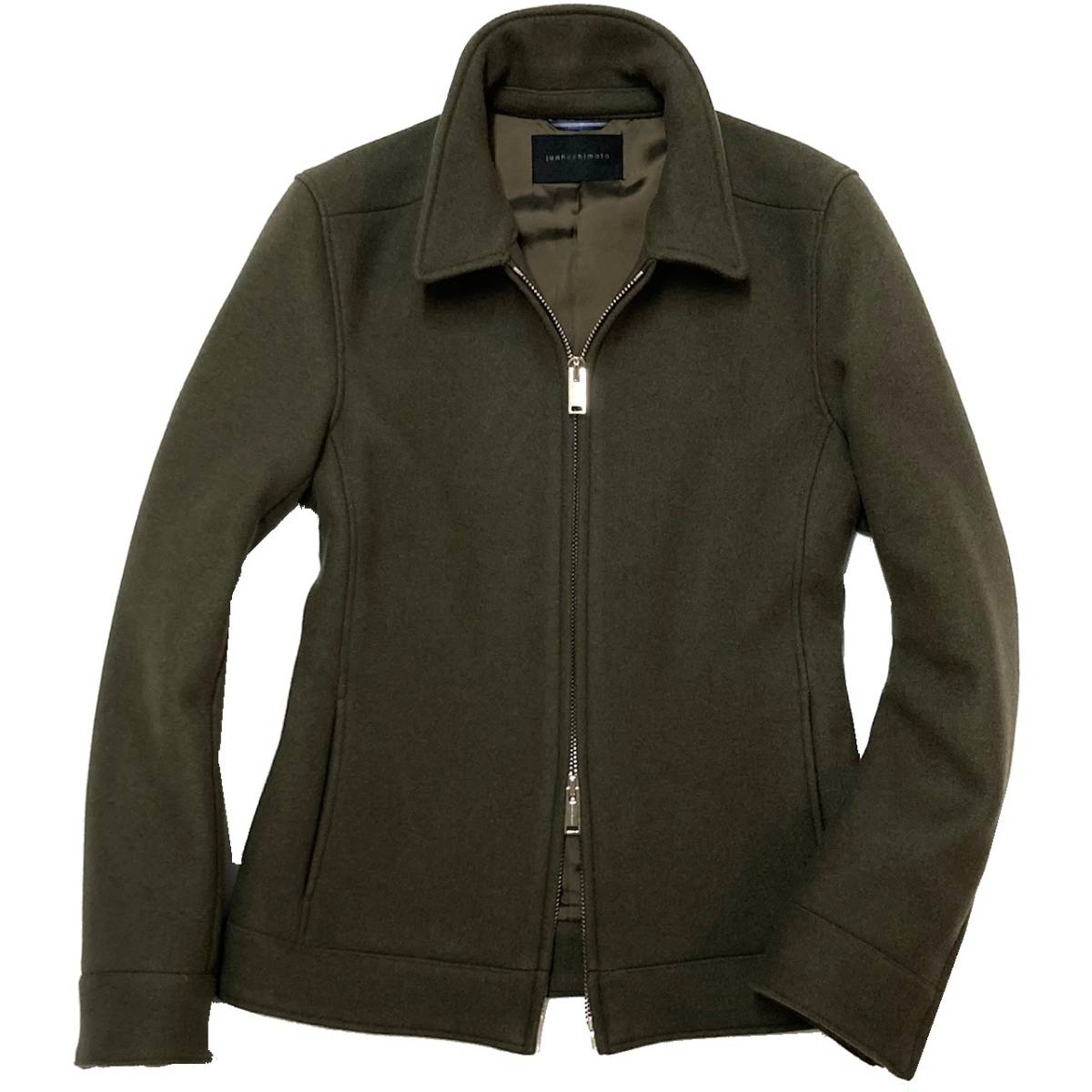 21AW 定価8.6万 junhashimoto B03 WOOL MELTON ZIP BLOUSON 3 1回着 ウールメルトンジップブルゾン ジュンハシモト akm wjk(ジャンパー ...