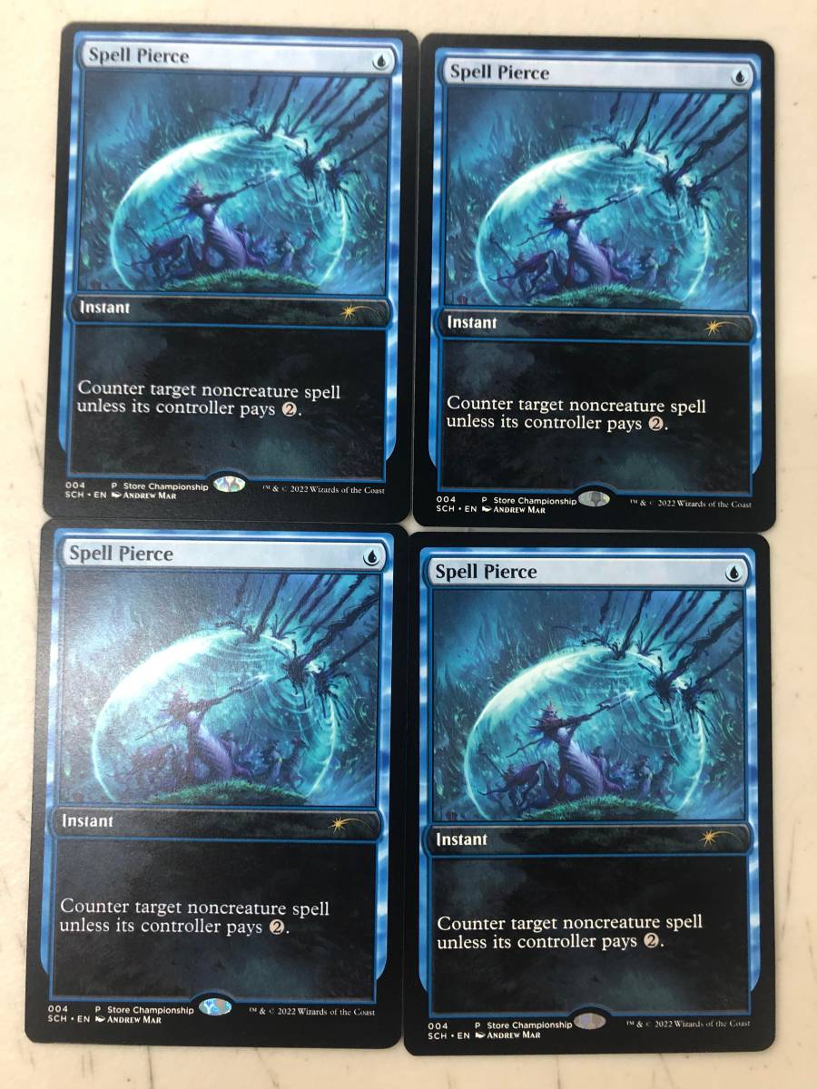 MTG 呪文貫き/Spell Pierce プロモ Store Championship PRM 英語版 4枚セット(赤)｜売買されたオークション情報、yahooの商品情報をアーカイブ公開 ...