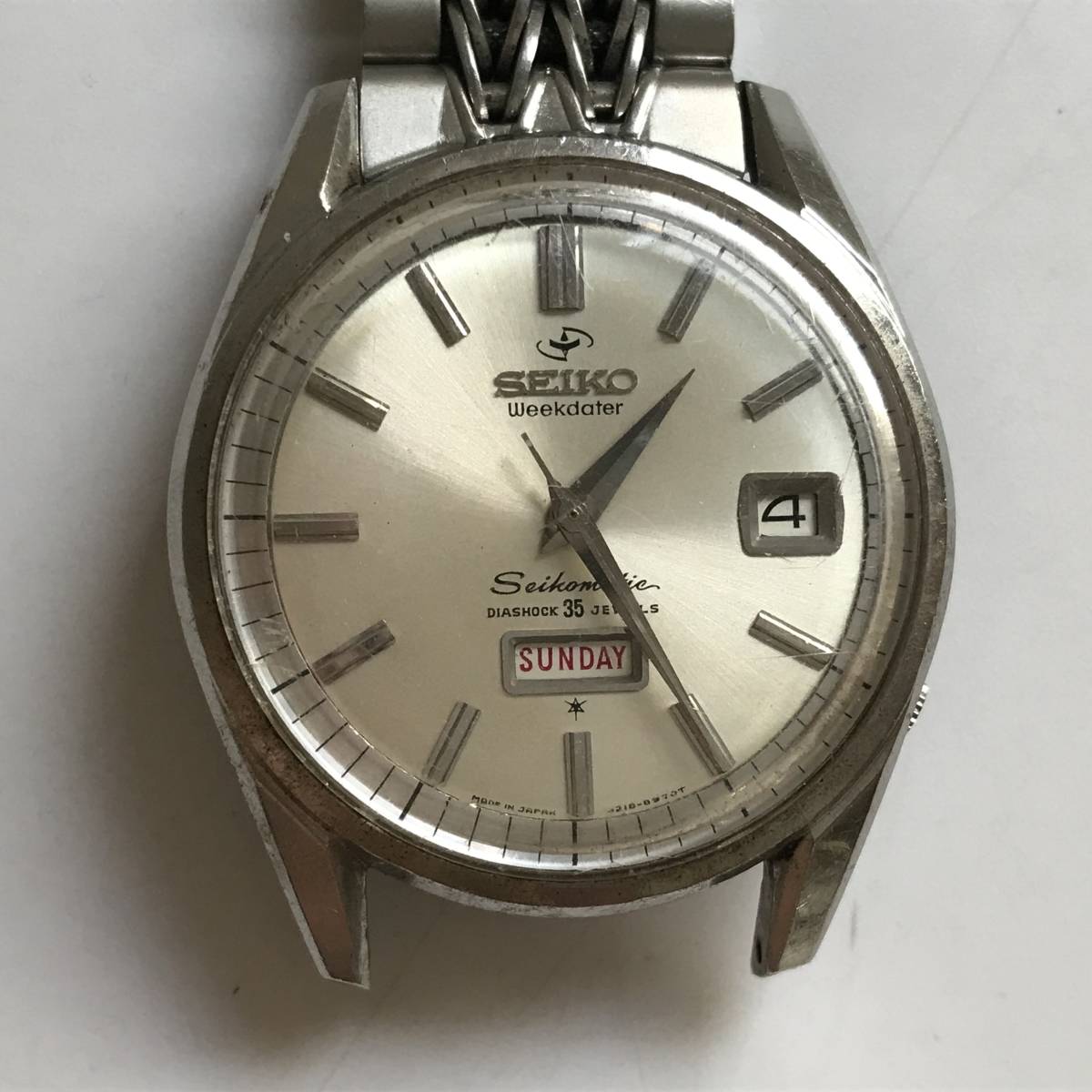 SEIKO weekdater セイコー Seikomatic DIASHOCK 35 JEWELS 6218-8910 6218-8970T 腕時計 ヴィンテージ vintage watch ...
