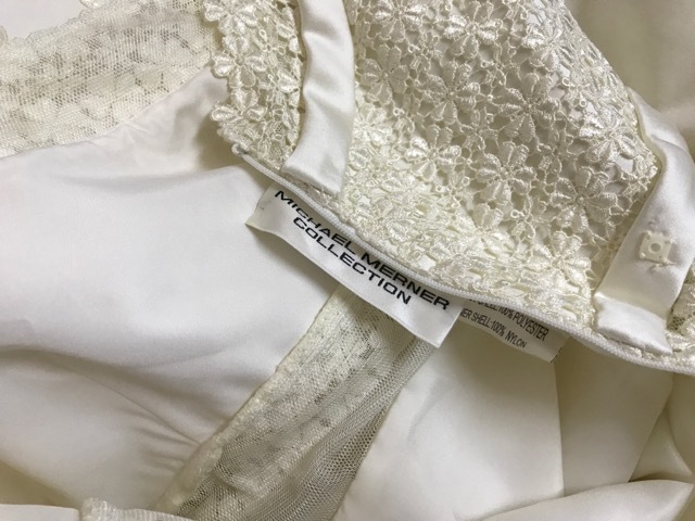 Z10097 MICHAEL MERNER COLLECTION マイケル マーナー 衣装 ロングドレス オフホワイト レース(その他)｜売買 ...