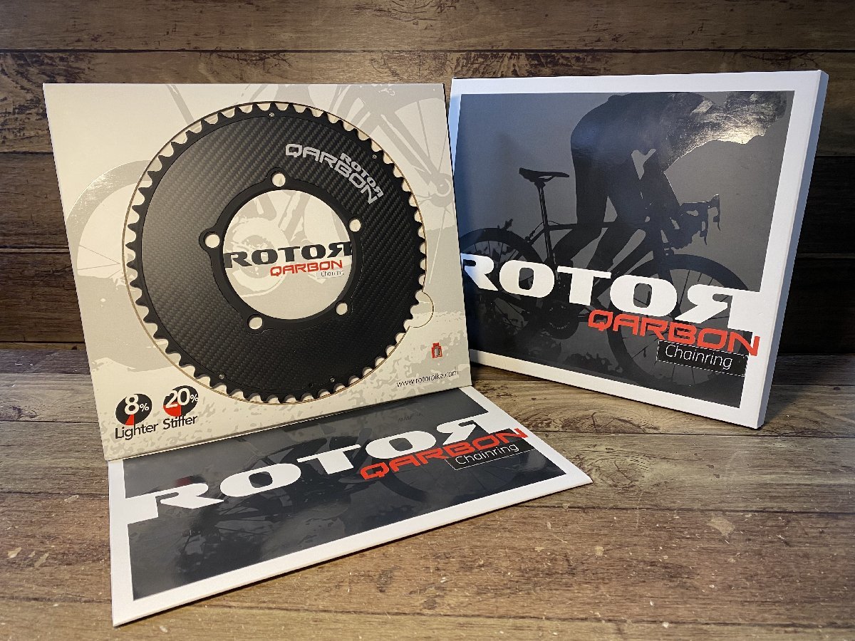 FY663 ローター ROTOR QARBON NO-Q AERO アウター チェーンリング PCD110 53T 5アーム(80mm ...