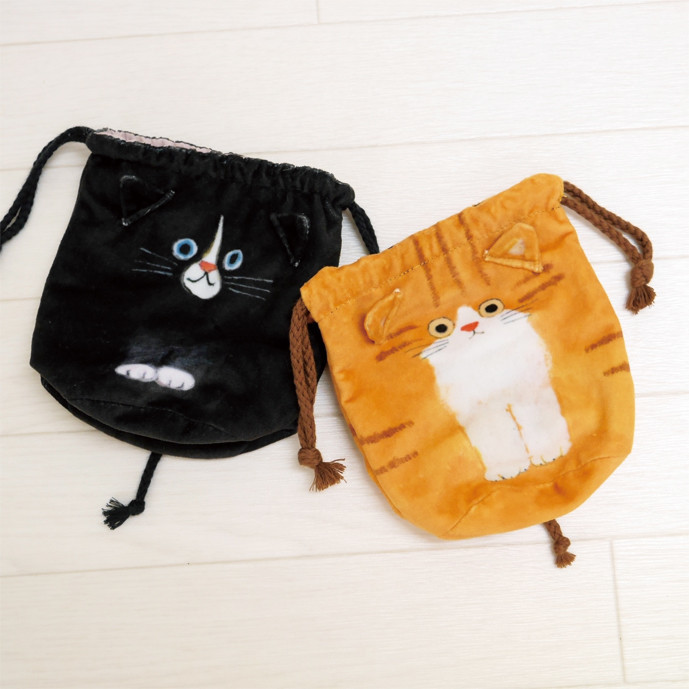 ECOUTE エクート E.minette ニャンコ巾着 みけ 猫(巾着)｜売買されたオークション情報、yahooの商品情報をアーカイブ公開 - オークファン（aucfan.com）