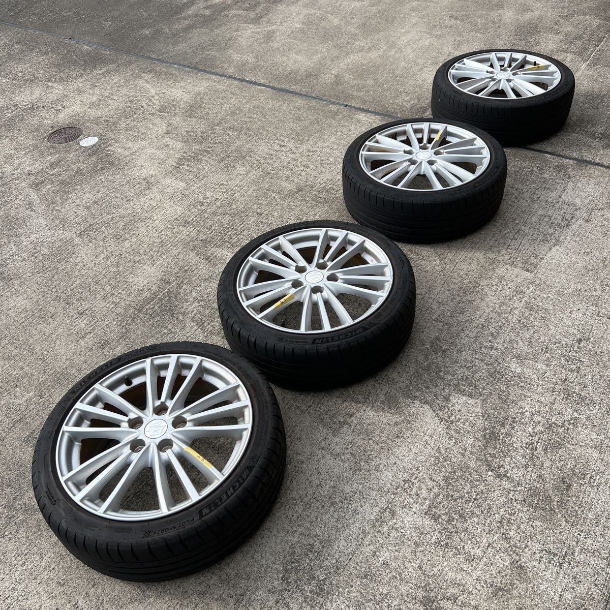 ミシュラン パイロットスポーツ4 195 45 17 ZC32S 純正ホイール 114.3 zc31s zc33s(純正品)｜売買された ...