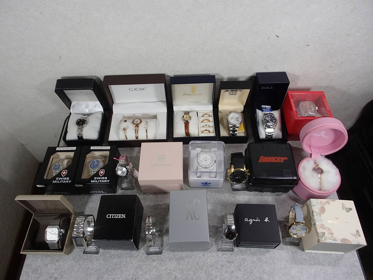0203ジャンク腕時計 大量 250点 15kgセット まとめ SEIKO/CITIZEN/CASIO/ANNE CLARK/OLIVIA ...