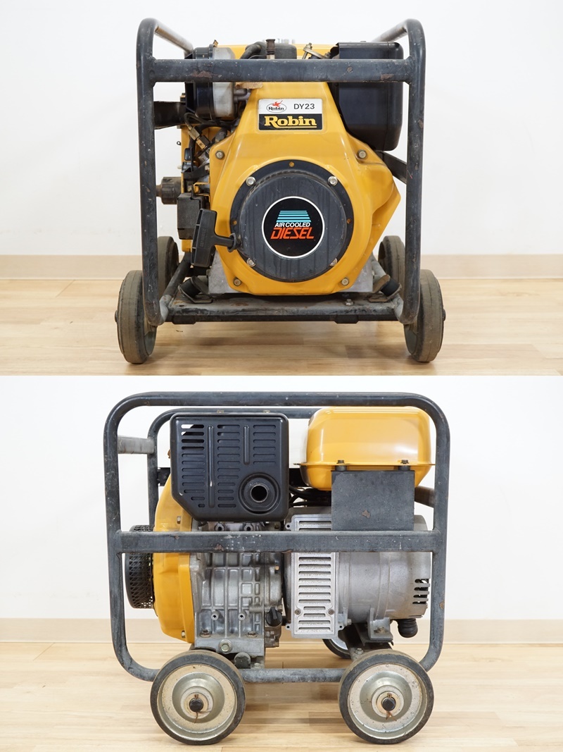 前ダ: 富士重工業 発電機 RGD2200 ディーゼル Robin/ロビン DY23 軽油 100V 60Hz 西日本専用(発電機、変圧器 ...