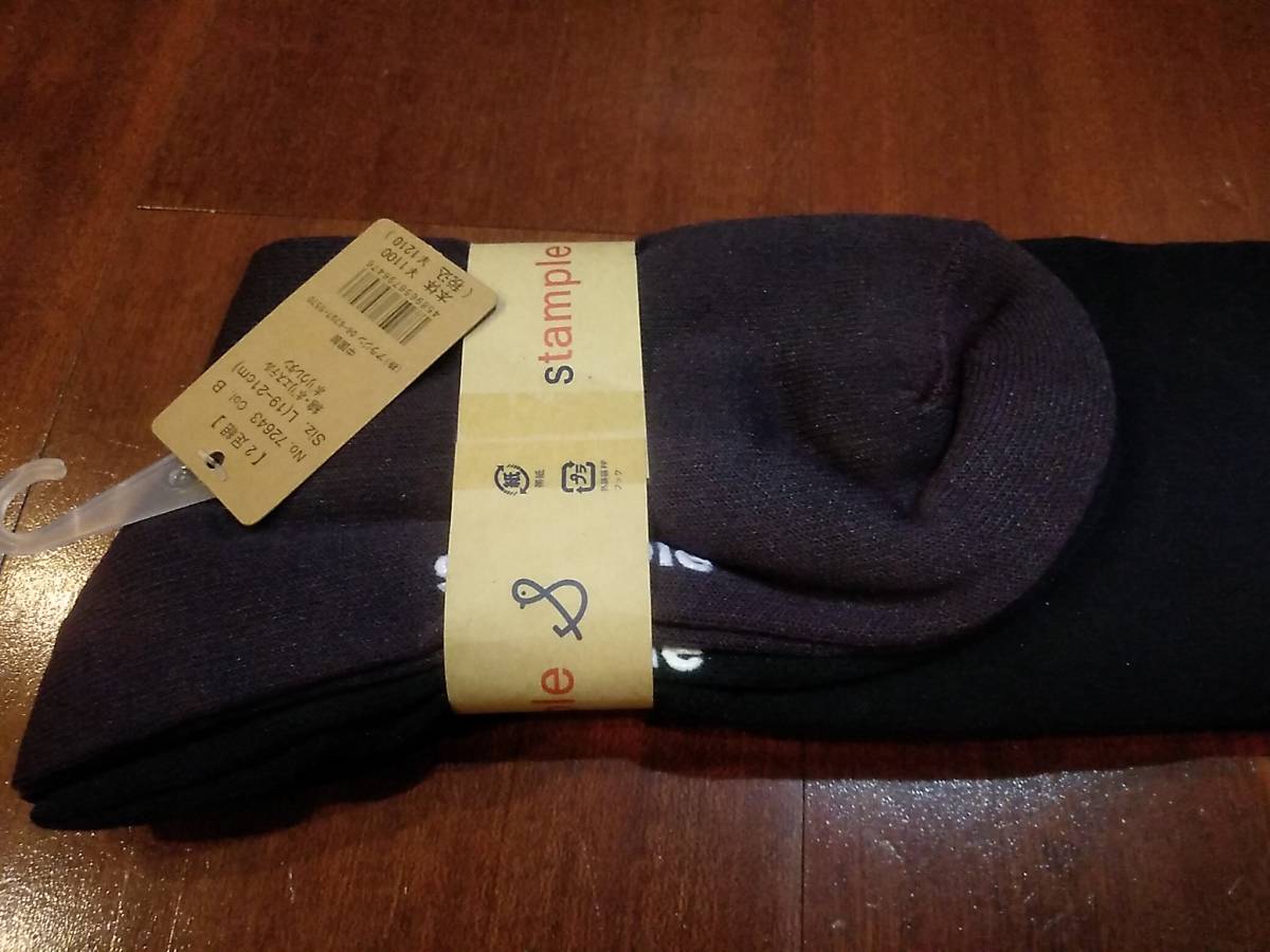 未着用 stample ニーハイソックス 2本セット 19-21cmサイズ ブラック／パープル(靴下)｜売買されたオークション情報、yahooの商品情報をアーカイブ公開 - オークファン ...
