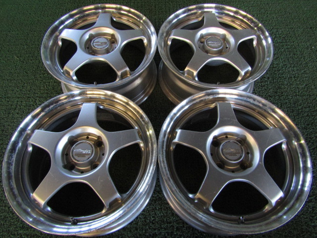 B3034 ENKEI サーキュラー GTA 15インチ 6.5J+45 100-4H 4本セット シビック インテグラ CR-X フィット ...