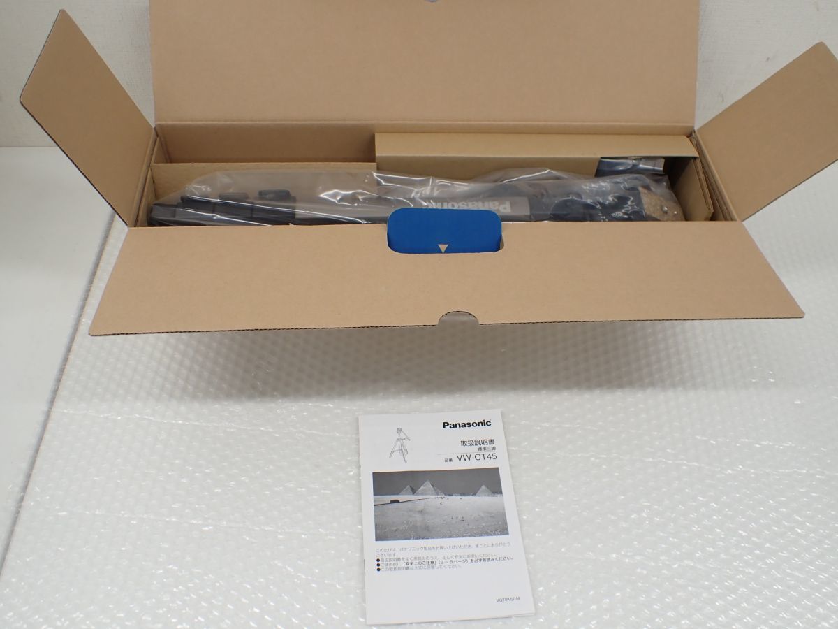 営MR535-80 保管品 パナソニック Panasonic VW-CT45 ビデオカメラ用 標準三脚 付属品 取扱説明書 箱入り(三脚 ...