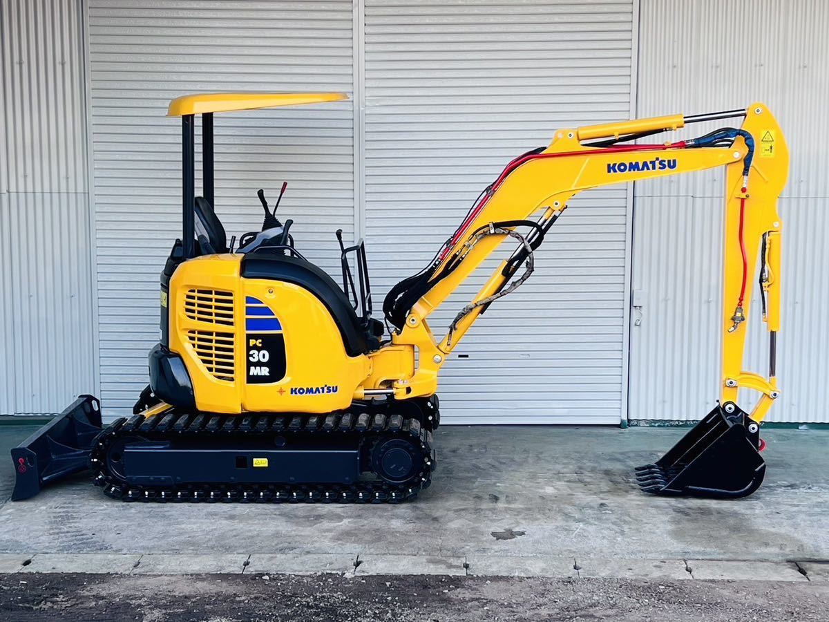 コマツ PC30MR-3マイクロショベル ミニユンボ KOMATSU 倍速と配管付き年式 2012ロングアームパッド 保管場所埼玉県(建設機械 ...