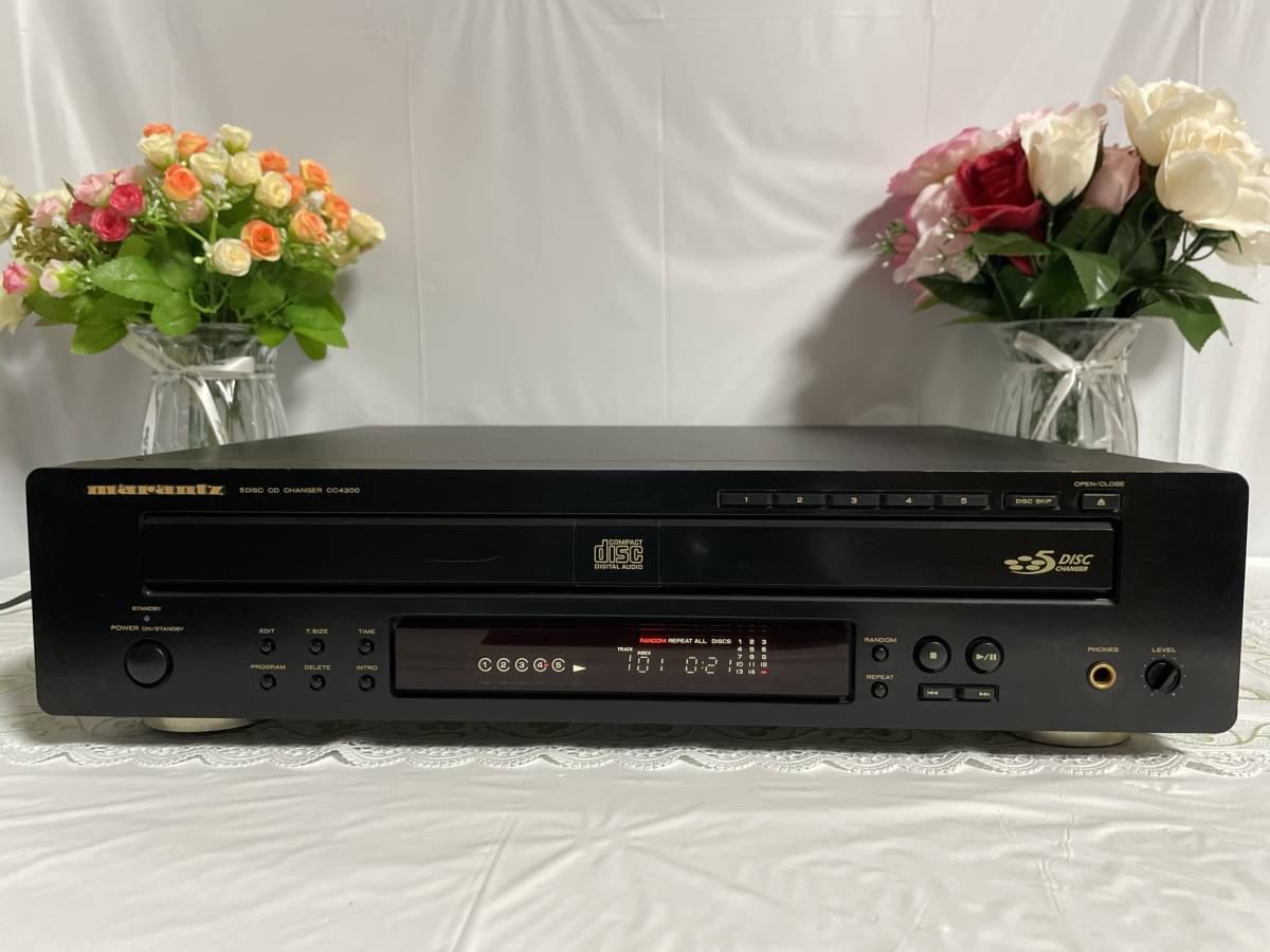 marantz マランツ ルーレット式CDプレーヤー 5ディスクチェンジャー CC4300 リモコン付き ピックアップレンズ交換済 動作良好品 ...