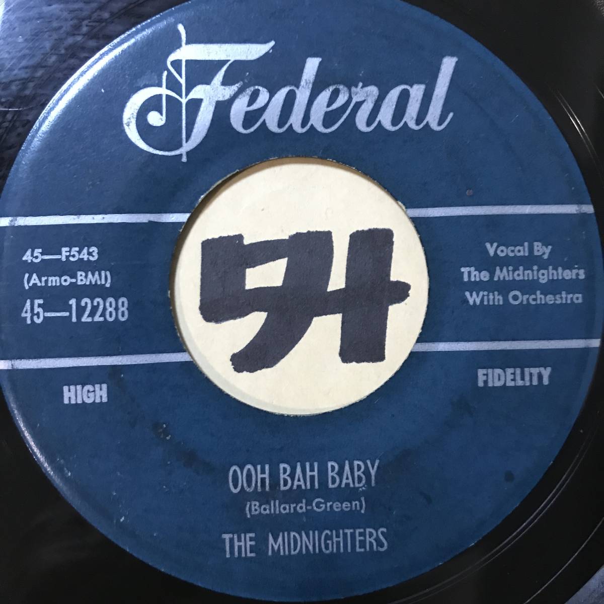 試聴 1957年 DOO-WOP/OLDIES THE MIDNIGHTERS OOH BAH BABY / LET ME HOLD YOUR ...