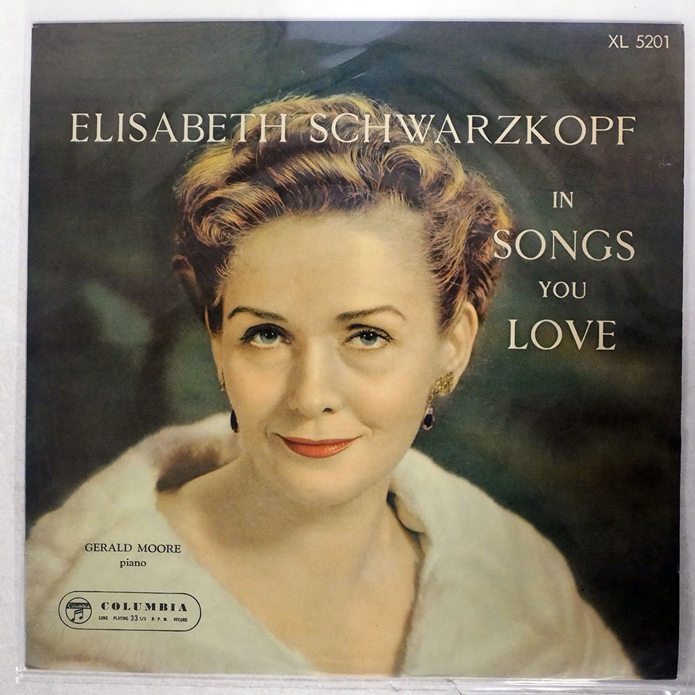 ペラ GERALD MOORE/ELISABETH SCHWARZKOPF IN SONG YOU LOVE/COLUMBIA XL5201 ...