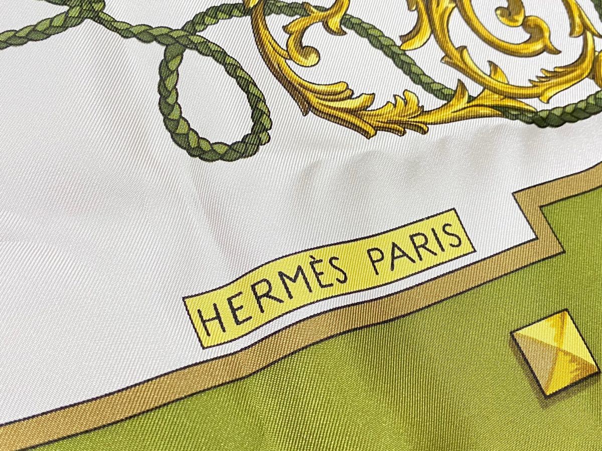 展示品 エルメス ヴィンテージ カレ 90 スカーフ LES CLES 鍵 シルクツイル 大判 ストール ショール Cathy Latham / H04/FE3/(スカーフ)｜売買された ...