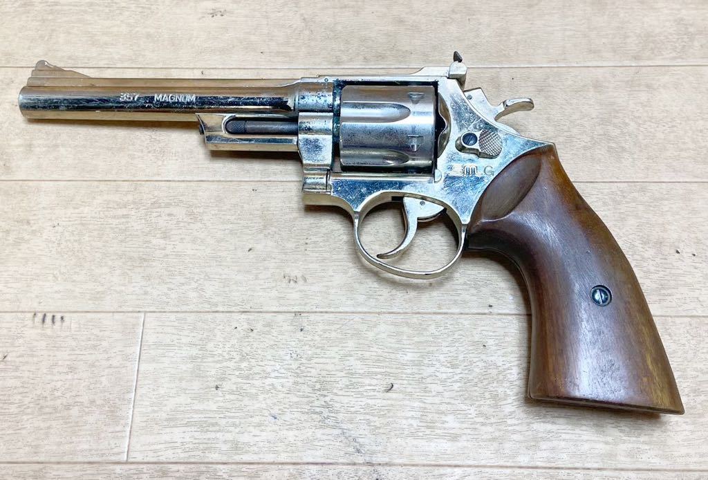 357 MAGNUM SMG MARUSHIN SMITH & WESSON マルシン マグナム スミス&ウェッソン モデルガン 拳銃 銃 木製グリップ A4(モデルガン)｜売買された ...
