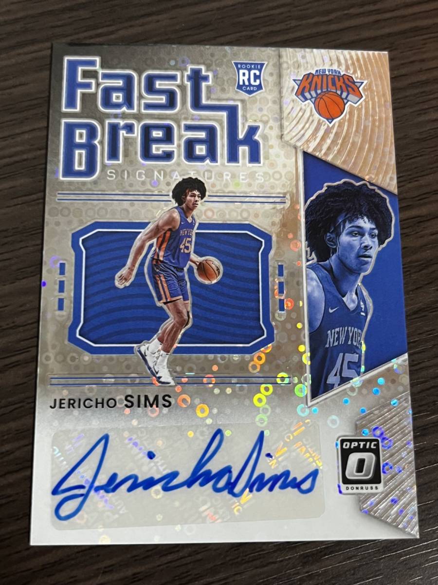 Jericho Sims ジェリコ シムズ RC 2021-22 Panini NBA Donruss Optic Fast Break ...