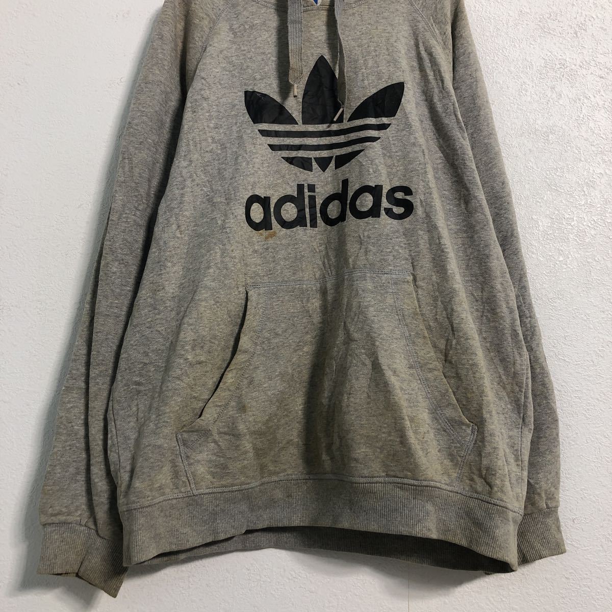 adidas プリント スウェット パーカー L グレー アディダス プルオーバー ビッグロゴ 古着卸 アメリカ仕入 a505-7186(パーカ)｜売買されたオークション情報、yahooの商品 ...