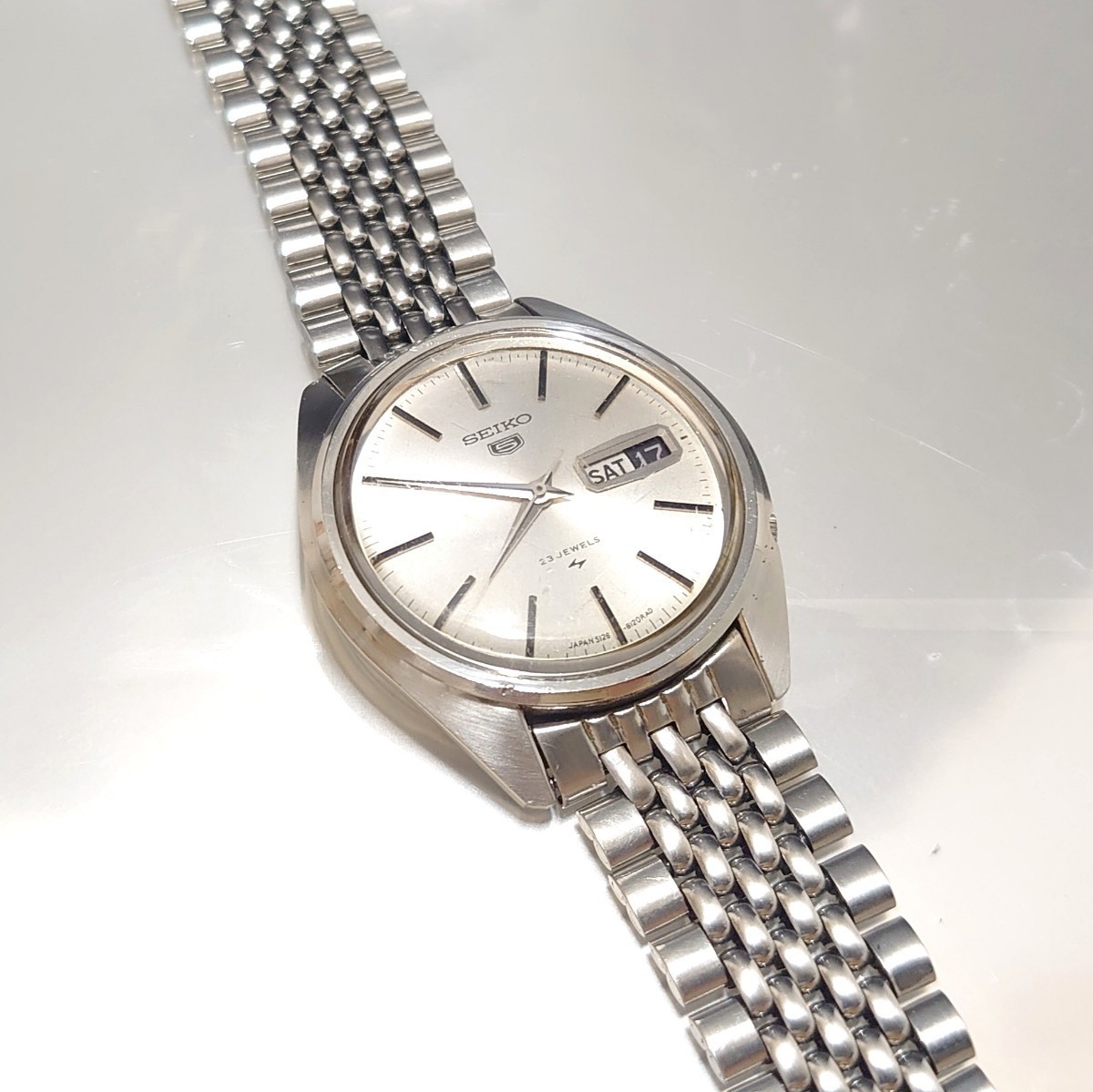 稼働 1968年 ヴィンテージ セイコー5 ファイブ SEIKO 5 自動巻き メンズ 腕時計 デイデイト プラスチック風防 5126-8040 23石 亀戸工場(その他)｜売買された ...