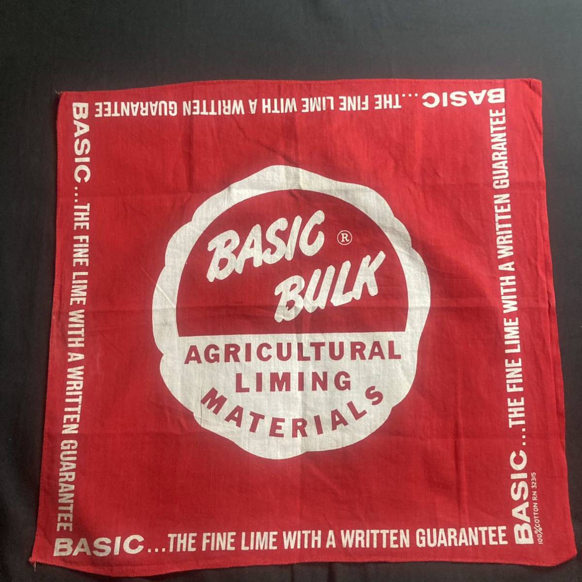 BASIC BULK USA製 RN32315 赤 デザイン 片耳/アメリカ輸入/バンダナ/ビンテージ/古着/m1(バンダナ)｜売買された ...