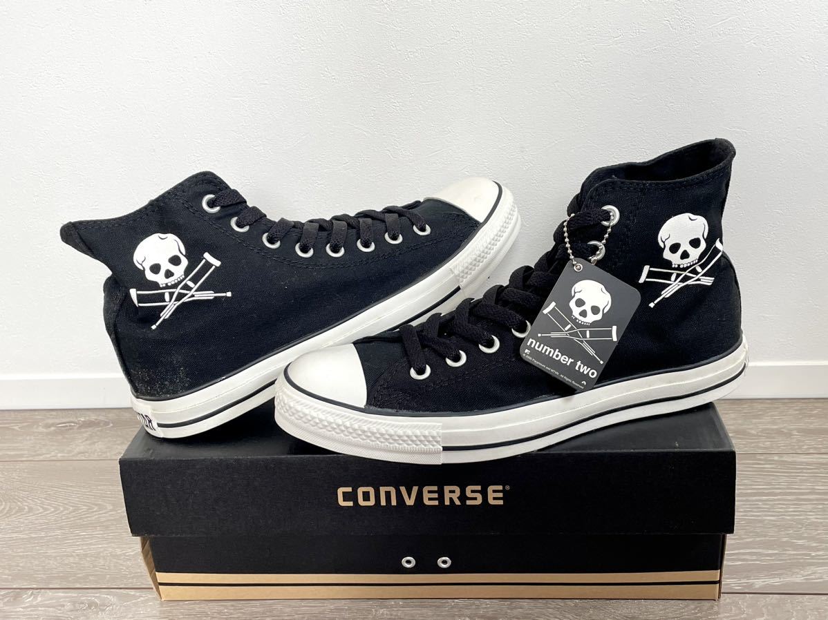 CONVERSE×jackass コンバース×ジャッカス ALLSTAR オールスター HI number two 黒 8 26.5cm(26 ...