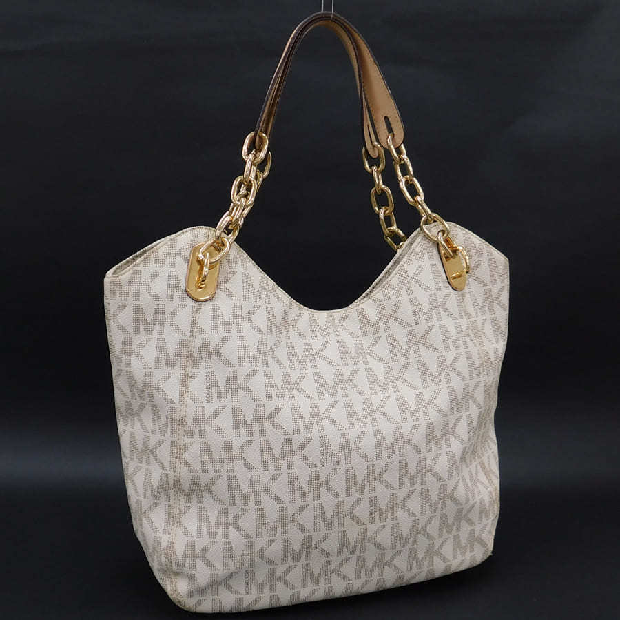 1円 極 マイケルコース ショルダーバッグ ホワイト系 PVC MKシグネチャー MICHAEL KORS E.Bmo.zE-23(女性用)｜売買されたオークション情報、yahooの商品情報を ...