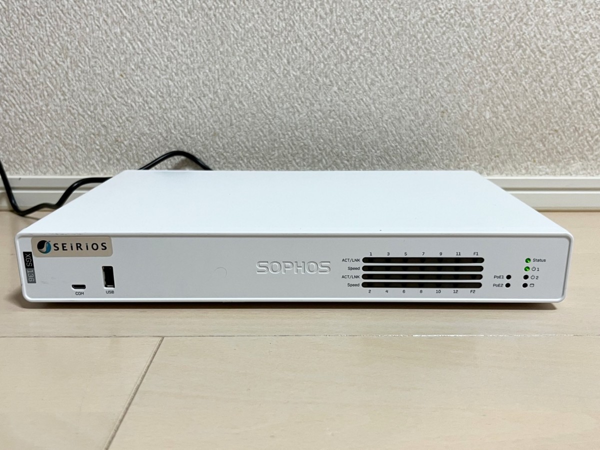 SOPHOS ソフォス ルーター XGS136(ルーター)｜売買されたオークション情報、yahooの商品情報をアーカイブ公開 - オークファン ...