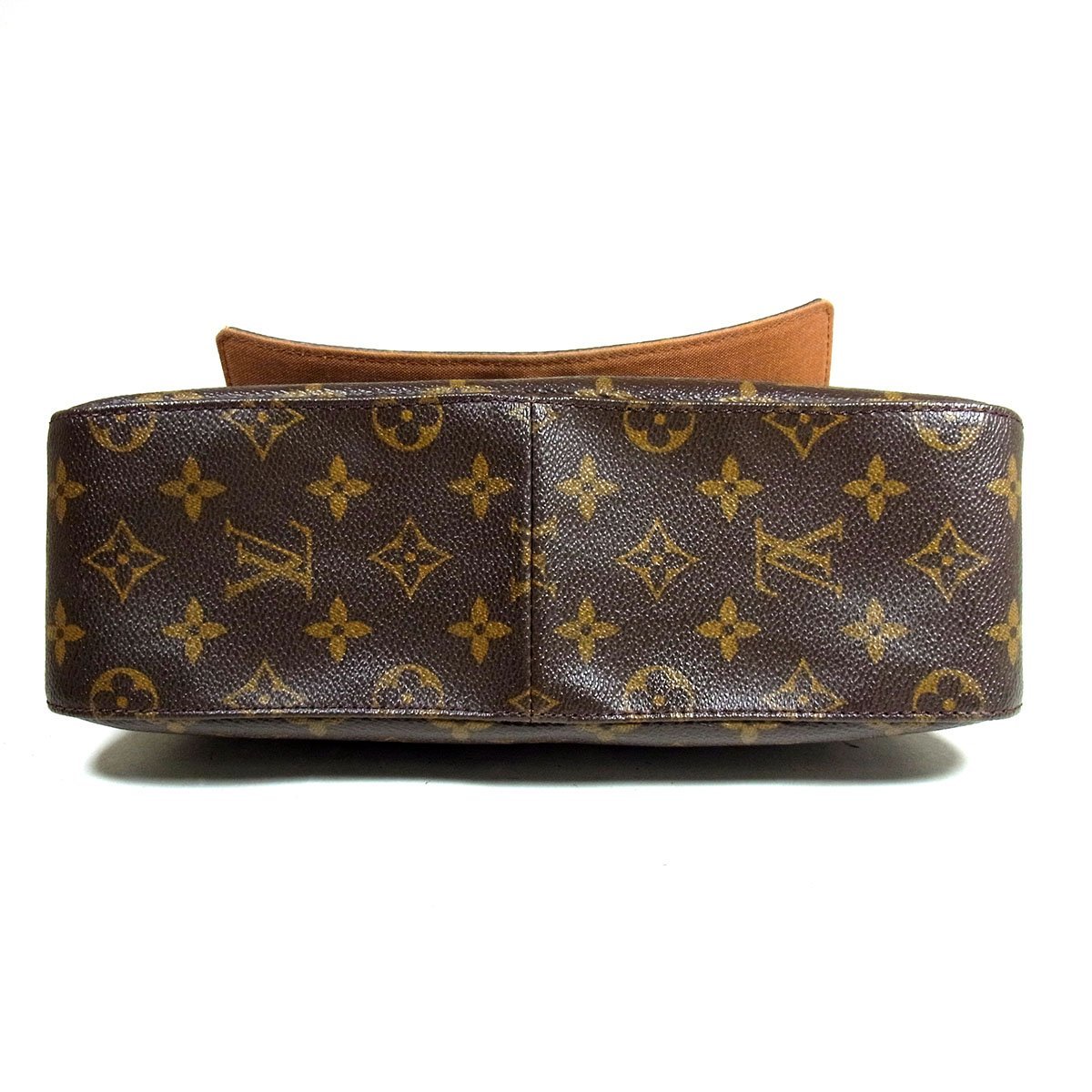 ヴィトン モノグラム ミニルーピング M51147 ワンショルダー バッグ ハンドバッグ ブラウン 付属品 LOUIS VUITTON ...