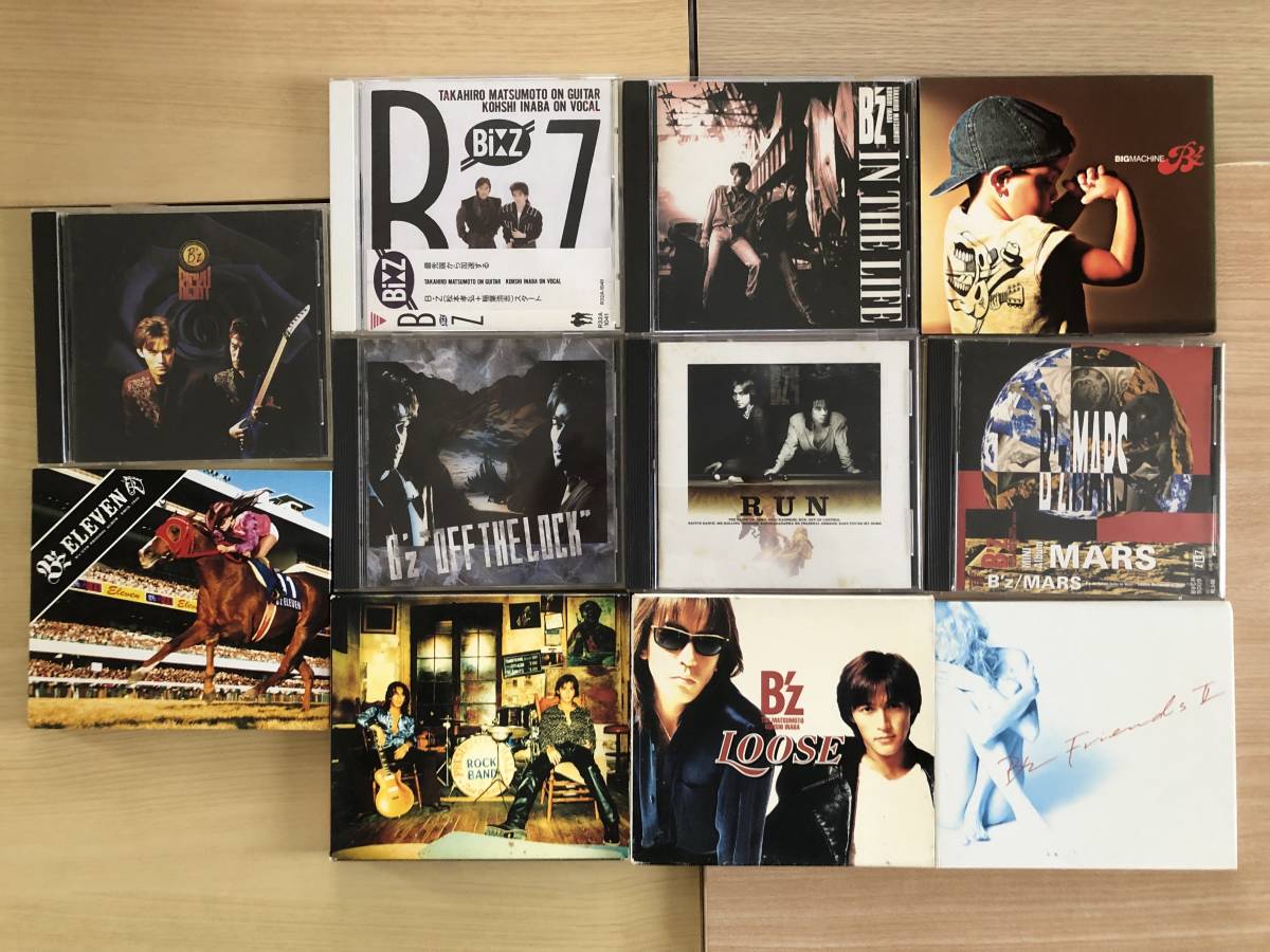 N4094 B’z アルバム 11枚セット | BIG MACHINE | BZ | LOOSE | RUN | IN THE LIFE | FRIENDS Ⅱ | MARS | ELEVEN ...