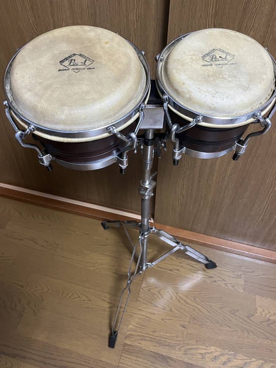 ボンゴ PEARL PROFESSIONAL PERCUSSION 7×8インチ スタンド付き(打楽器)｜売買されたオークション情報 ...
