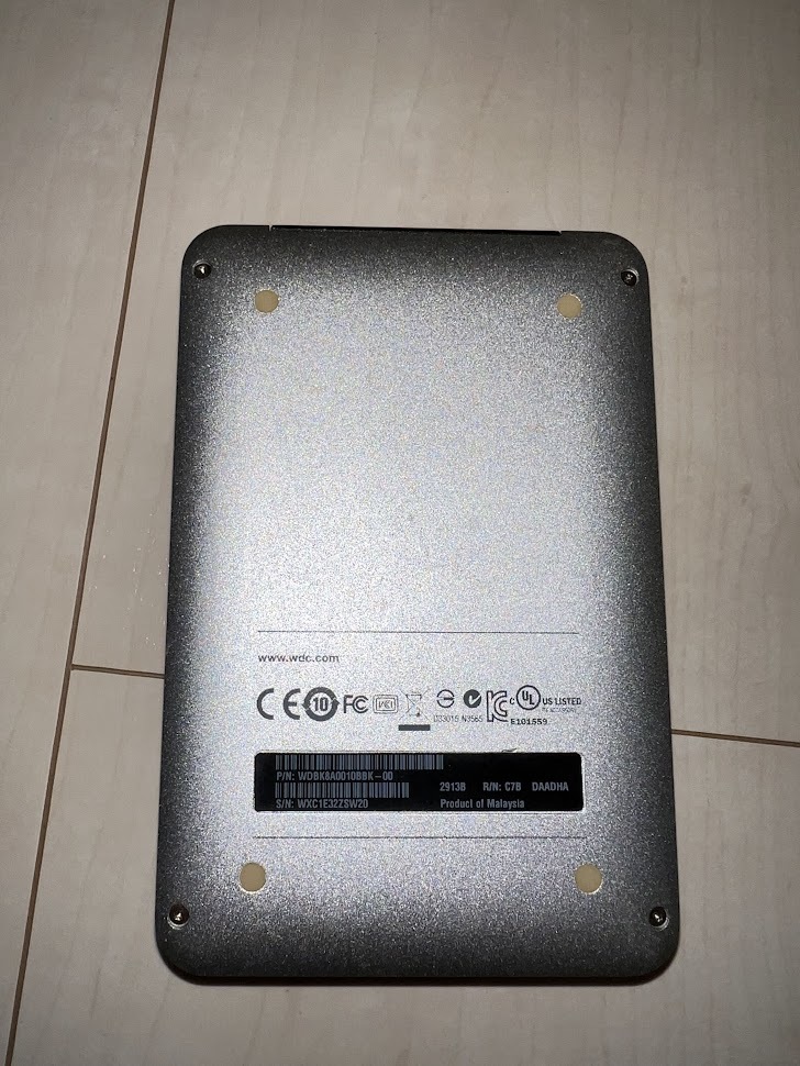 Western Digital WDC My Passport Studio 1TB FireWire 800 Mac用 外付けハードディスク ...