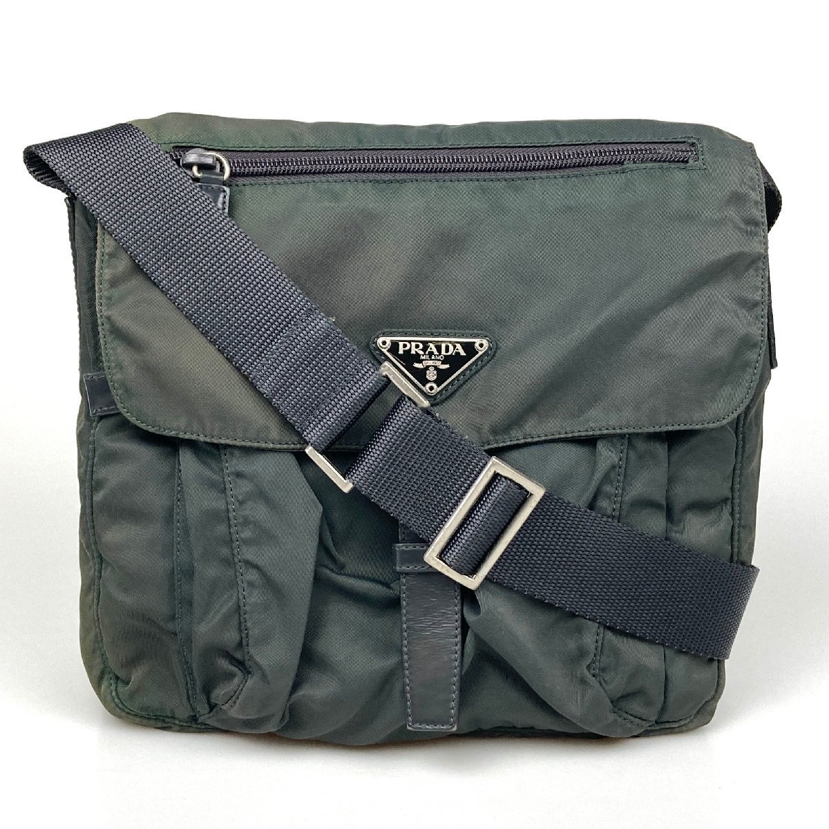 1円 プラダ PRADA バック ショルダーバッグ 108 ナイロン カーキ 3角ロゴ(ショルダーバッグ)｜売買されたオークション情報、yahooの商品情報をアーカイブ公開 - オークファン ...