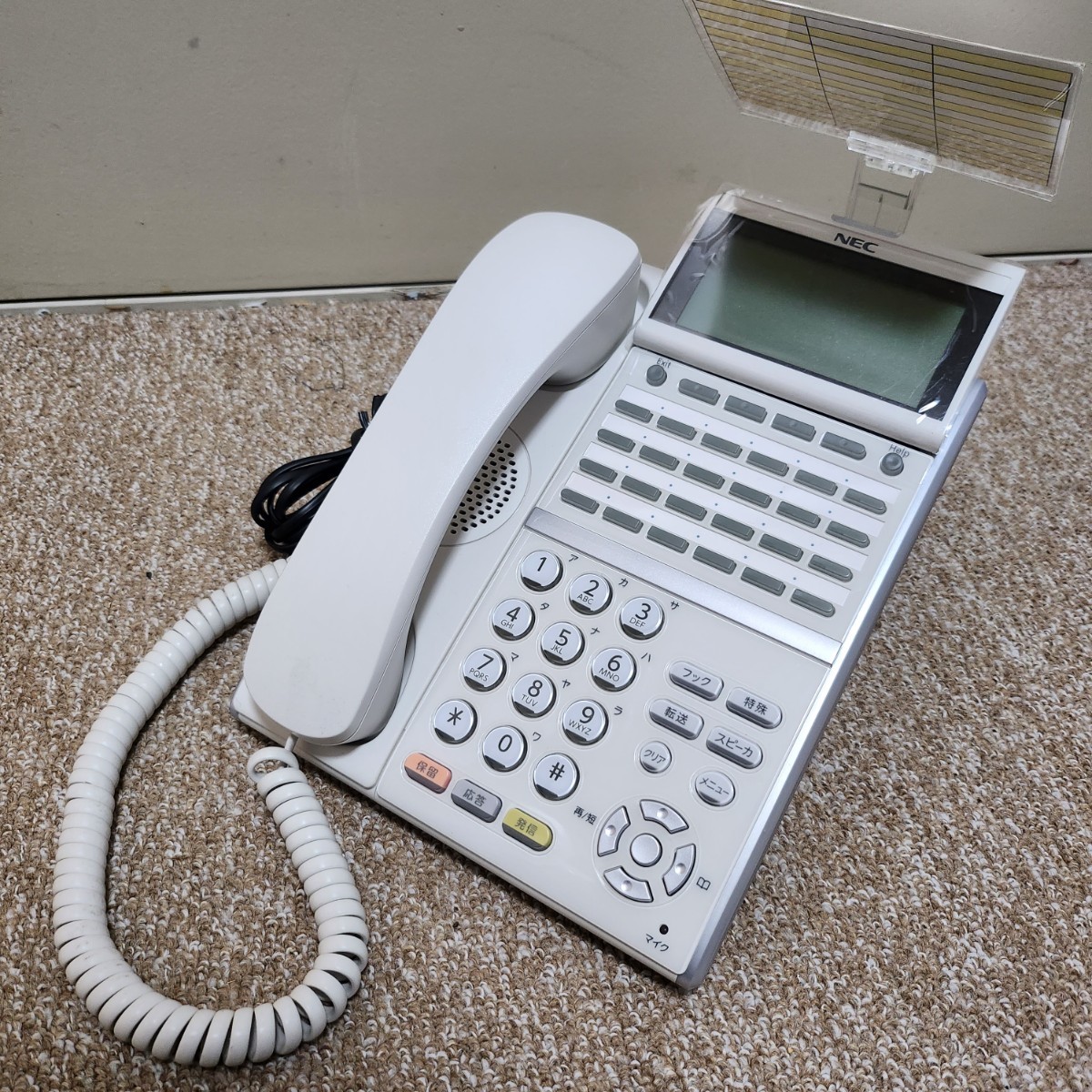 1 NEC DT400シリーズ 24ボタンデジタル多機能電話機 DTZ-24D-2D WH TEL/DZV XD D-2Y WH ビジネス ...