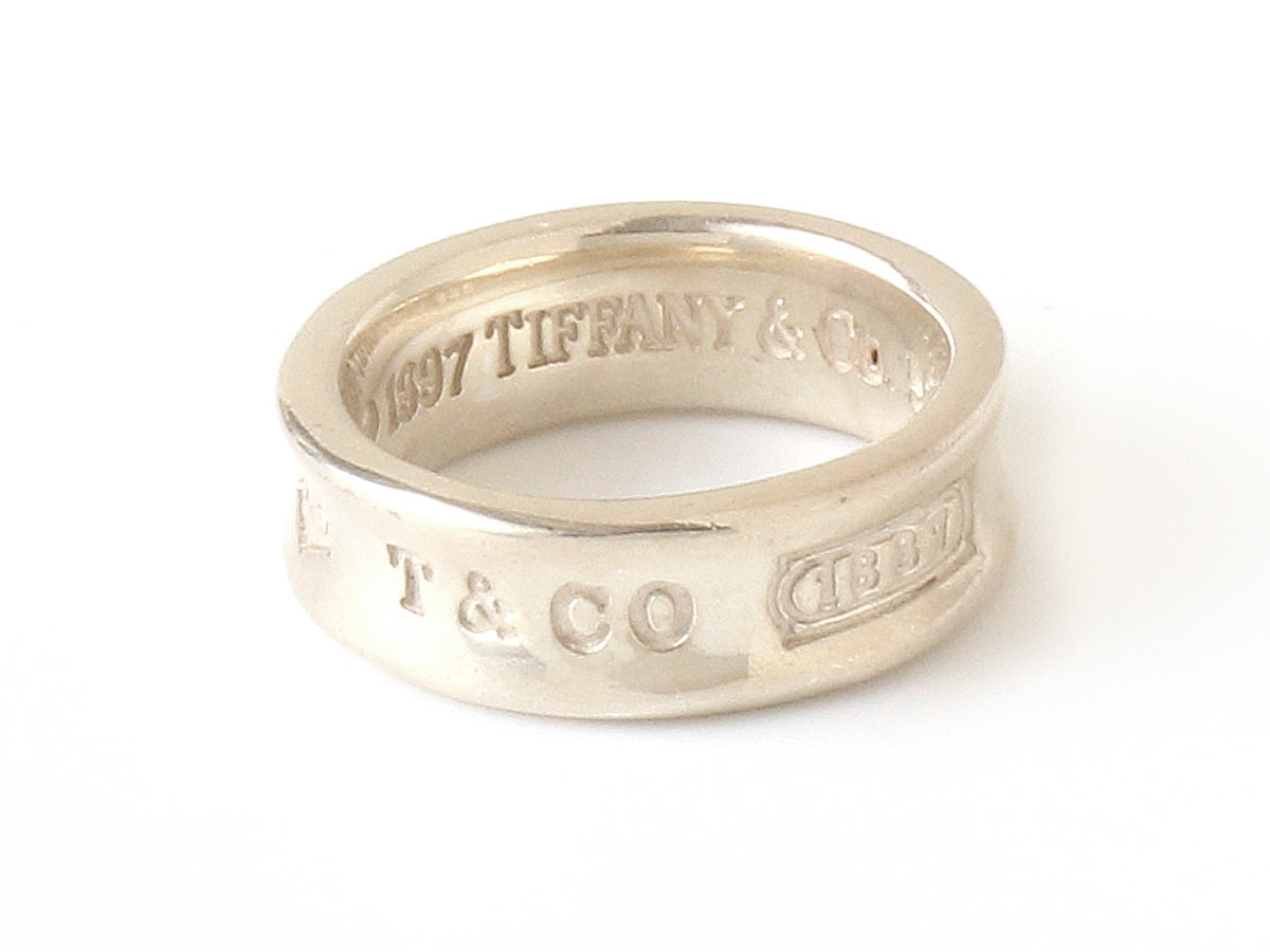 N12429 TIFFANY&Co. ティファニー 1837 ナローリング リング SV925 15号 指輪 アクセサリー シルバー925(シルバー)｜売買されたオークション情報、yahooの ...