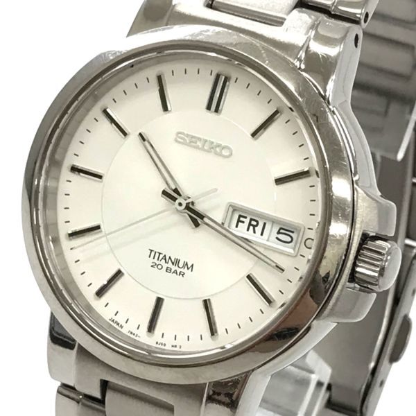 SEIKO セイコー SPIRIT スピリット 腕時計 SCDC055 クオーツ TITANIUM チタニウム チタン アナログ ラウンド ...