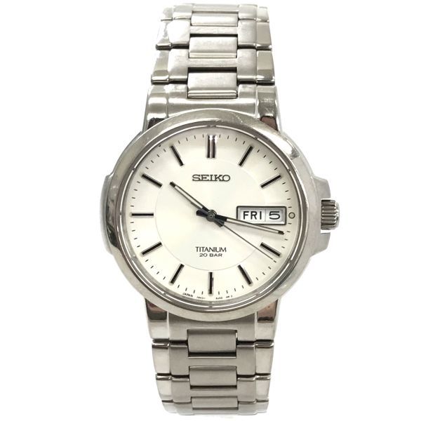 SEIKO セイコー SPIRIT スピリット 腕時計 SCDC055 クオーツ TITANIUM チタニウム チタン アナログ ラウンド ...