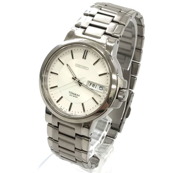 SEIKO セイコー SPIRIT スピリット 腕時計 SCDC055 クオーツ TITANIUM チタニウム チタン アナログ ラウンド ...