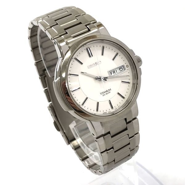 SEIKO セイコー SPIRIT スピリット 腕時計 SCDC055 クオーツ TITANIUM チタニウム チタン アナログ ラウンド ...