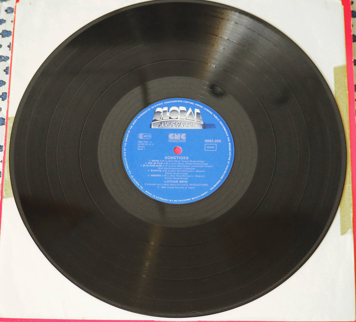 ドイツ原盤 Lothar Meid / Amon Duul 2 / Embryo Sonstiges インサート付き/ Global Records 0063.209 Rare 独国ORG盤 ...