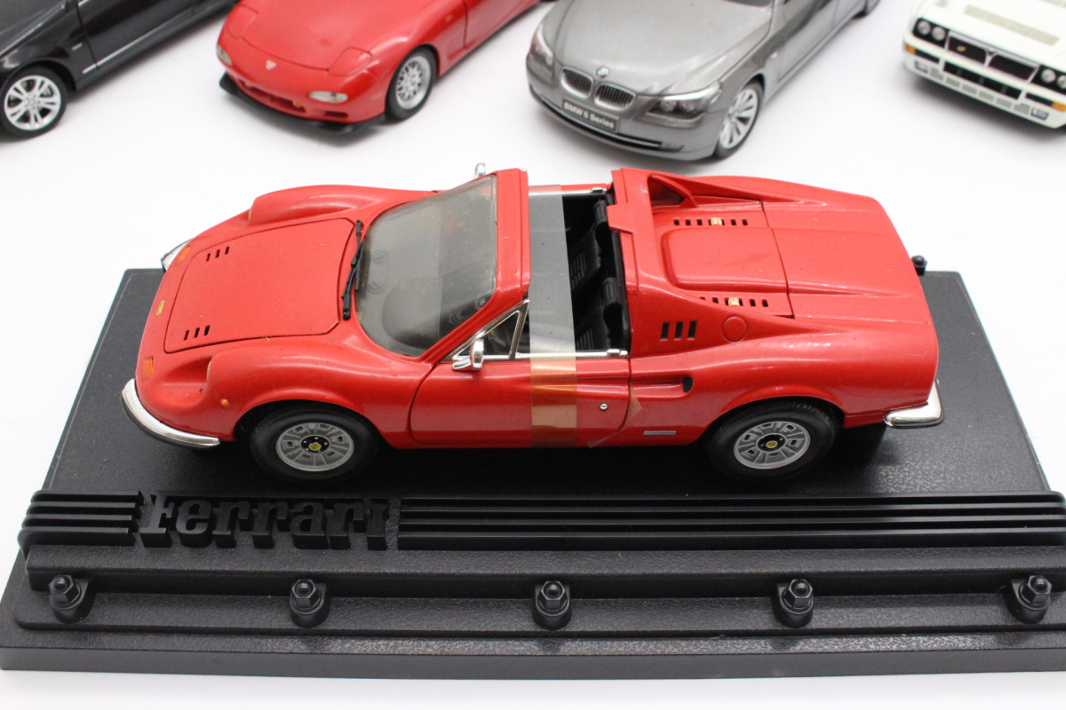 ト石 旧車 名車 スポーツカー ミニカー 1/18 まとめ KYOSHO/AUTOart/Ferrari/BMW/RX‐7/ベンツ など 12 ...