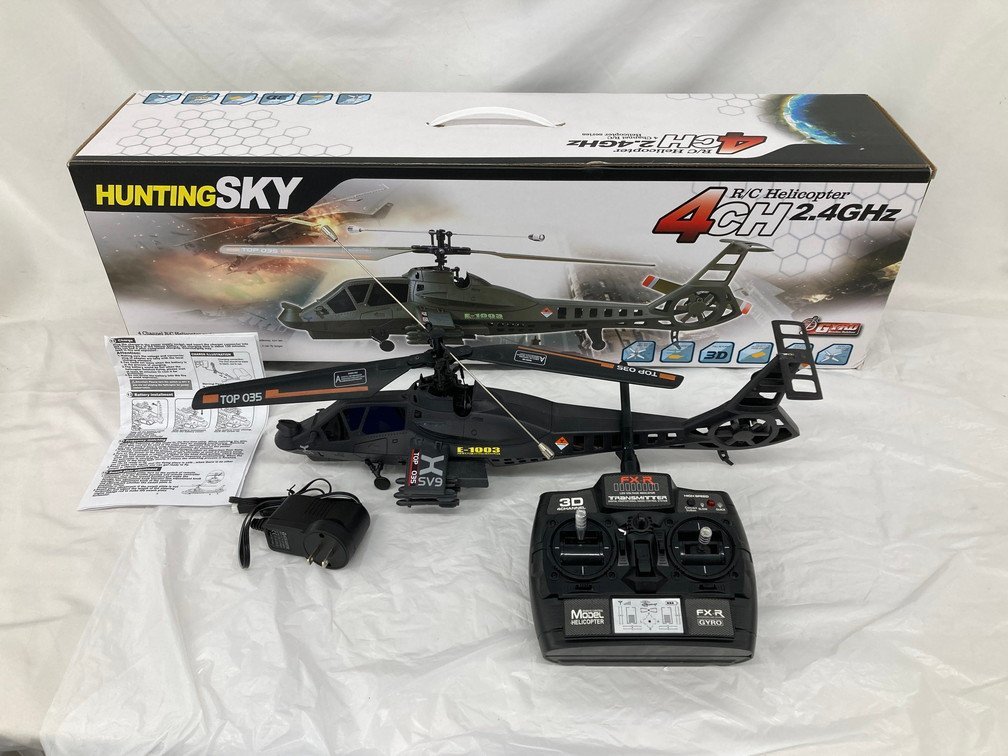 HUNTING SKY R/C Helicopter 4ch 2.4GHz ラジコン ヘリコプター 箱付き 通電〇 CAAH1017(完成品 ...