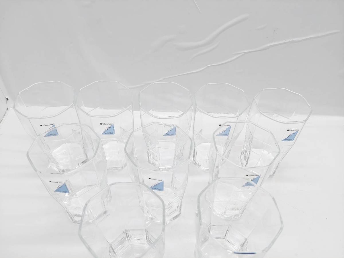 g29221 Sasaki Glass 佐々木硝子 Urbane taste LINER ライナー 八角タンブラー 10客セット 日本製 ...