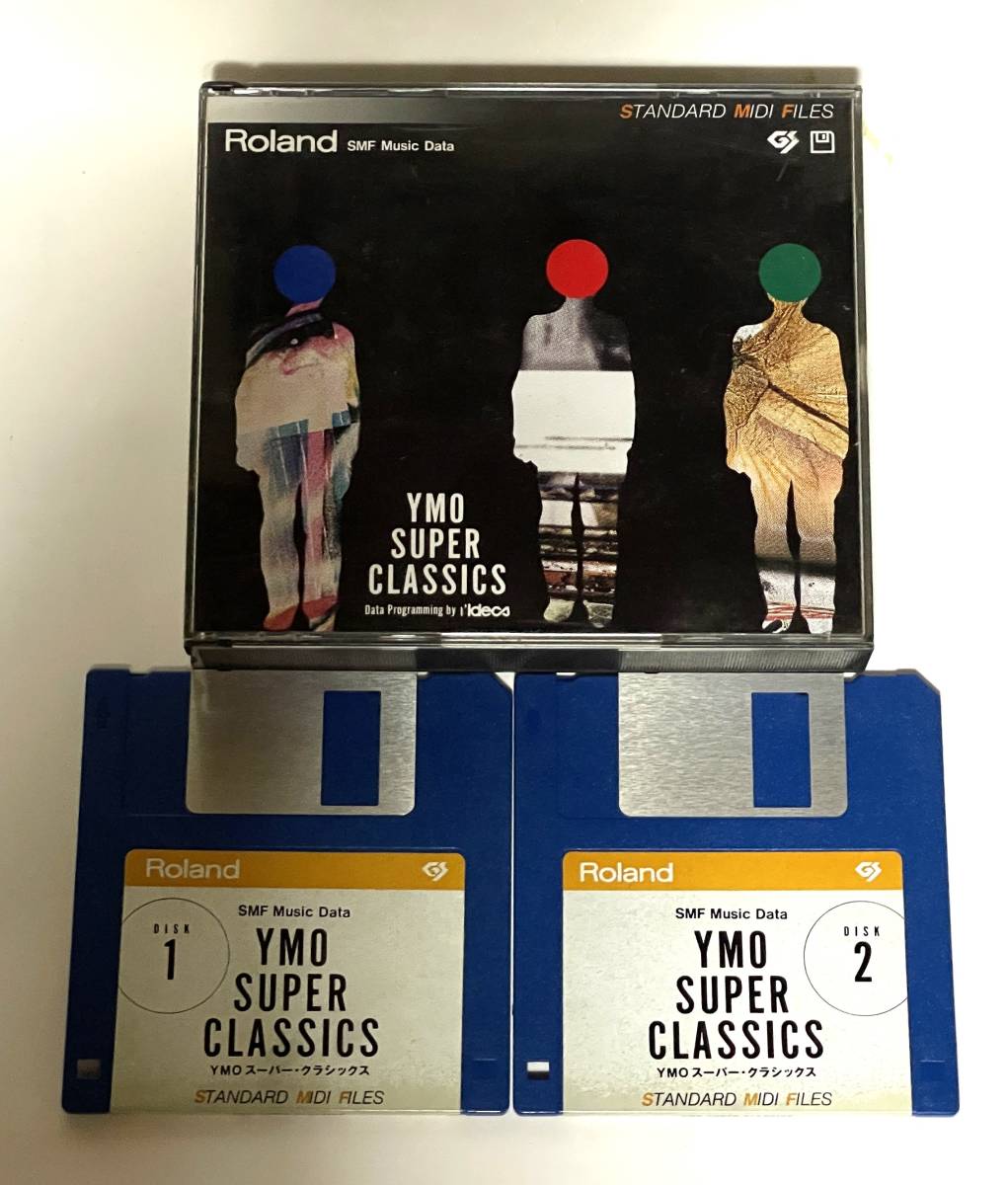 Roland SMF Music Data YMO SUPER CLASSICS ＆ Volume 2 全2巻 フロッピー4枚 ...