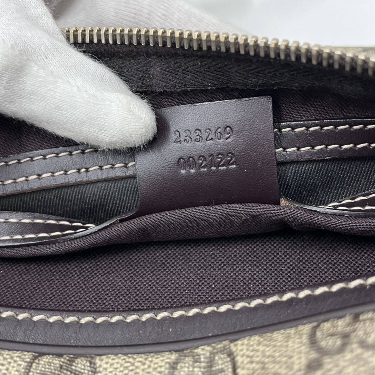 ②GUCCI ウエストバッグ GGスプリーム ブラウン 233269 002122(かばん、バッグ)｜売買されたオークション情報、yahooの ...