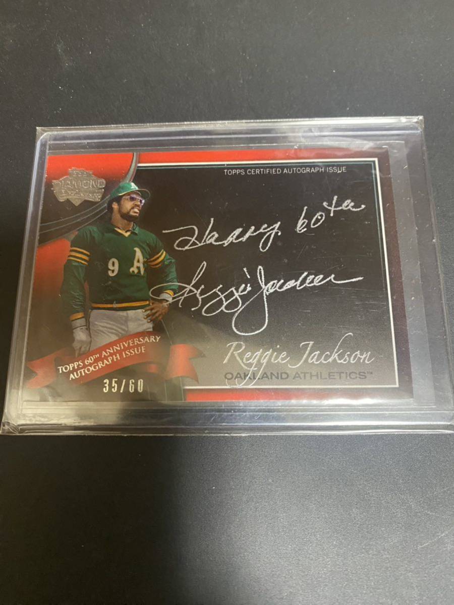 2011 Topps Diamond ANNIVERSARY REGGIE JACKSON autograph auto オート レジー ...