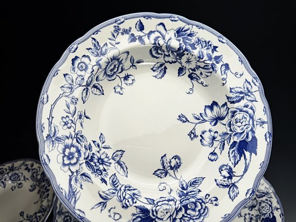 超 Laura Ashley 英国 Spode スポード CLIFTON クリフトン ローラアシュレイ スープ皿 リムプレート パスタ皿 大皿 5枚セット(マイセン)｜売買されたオークション ...